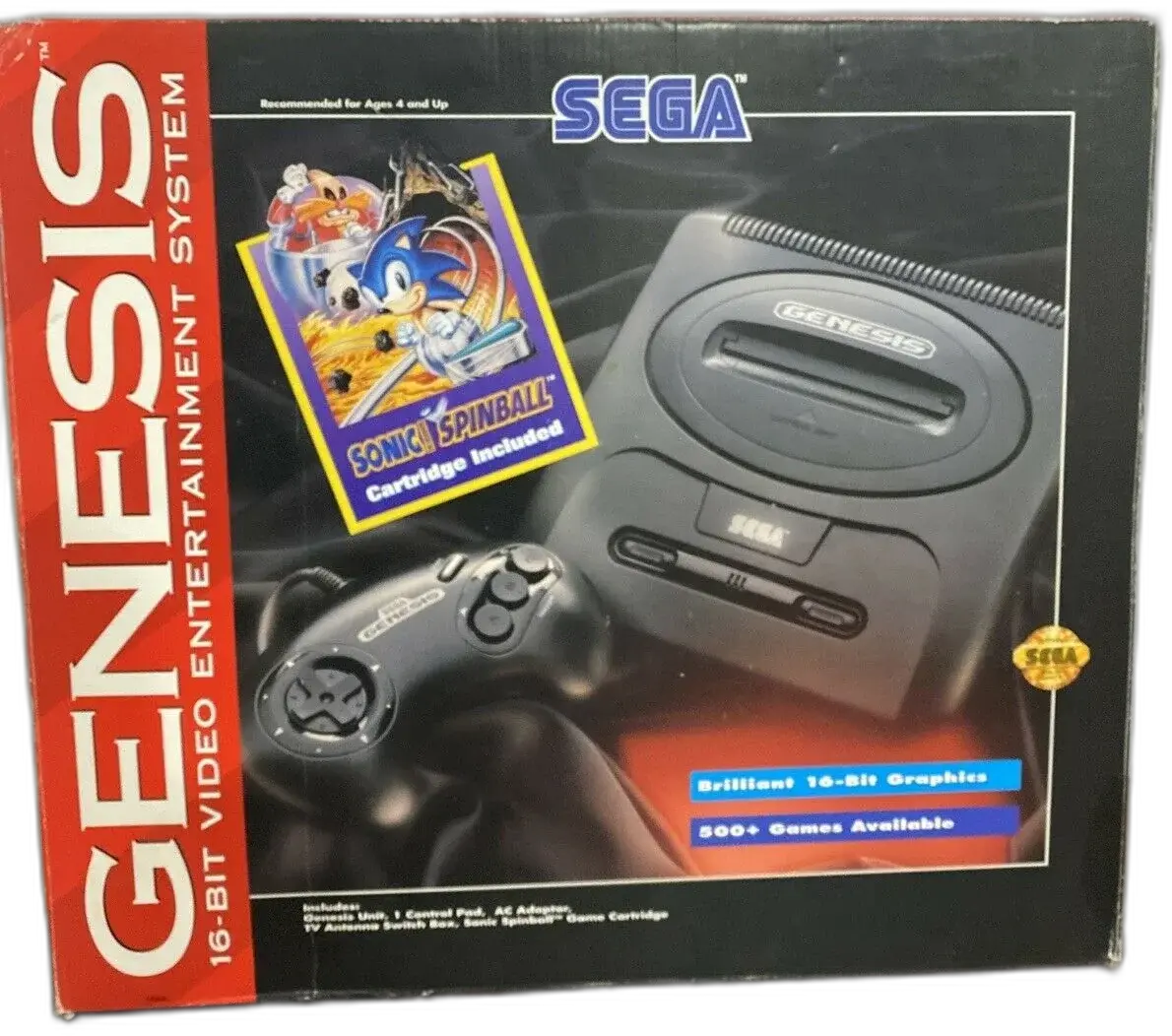 Sega Genesis Model 2 Sonic Spinball Sticker Bundle - Consolevariations