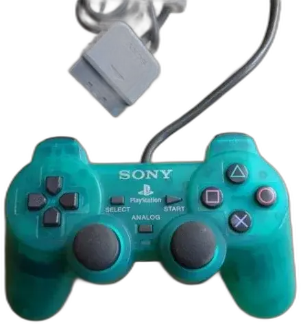 Sony PlayStation Clear/Green Controller [NA] - Consolevariations