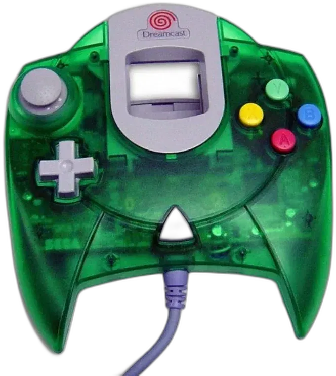 Sega Dreamcast Transparent Green Controller - Consolevariations
