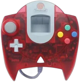 Sega Dreamcast Transparent Red Controller - Consolevariations
