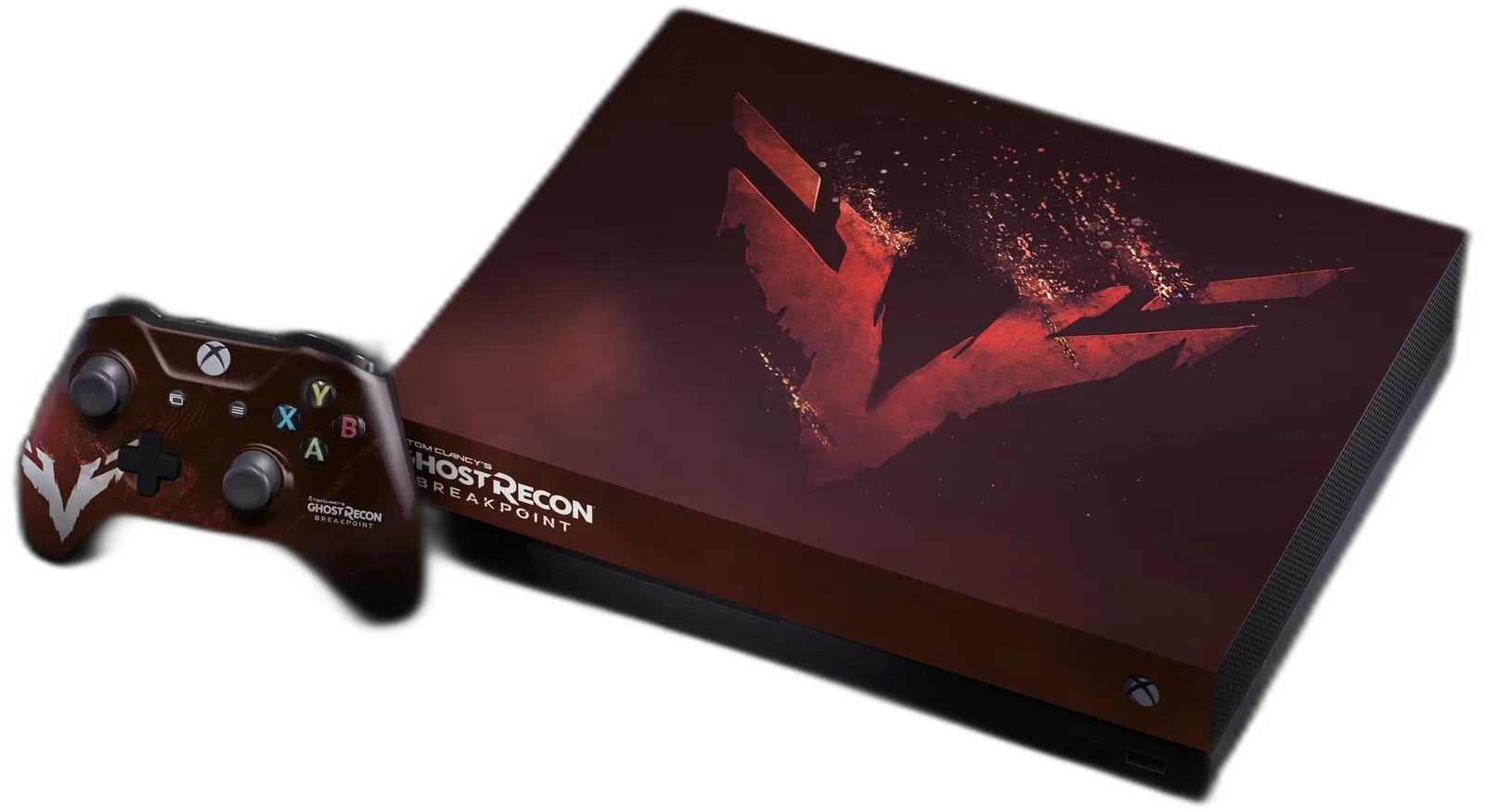 Microsoft Xbox One X Ghosts Recon Breakpoint Red Console ...