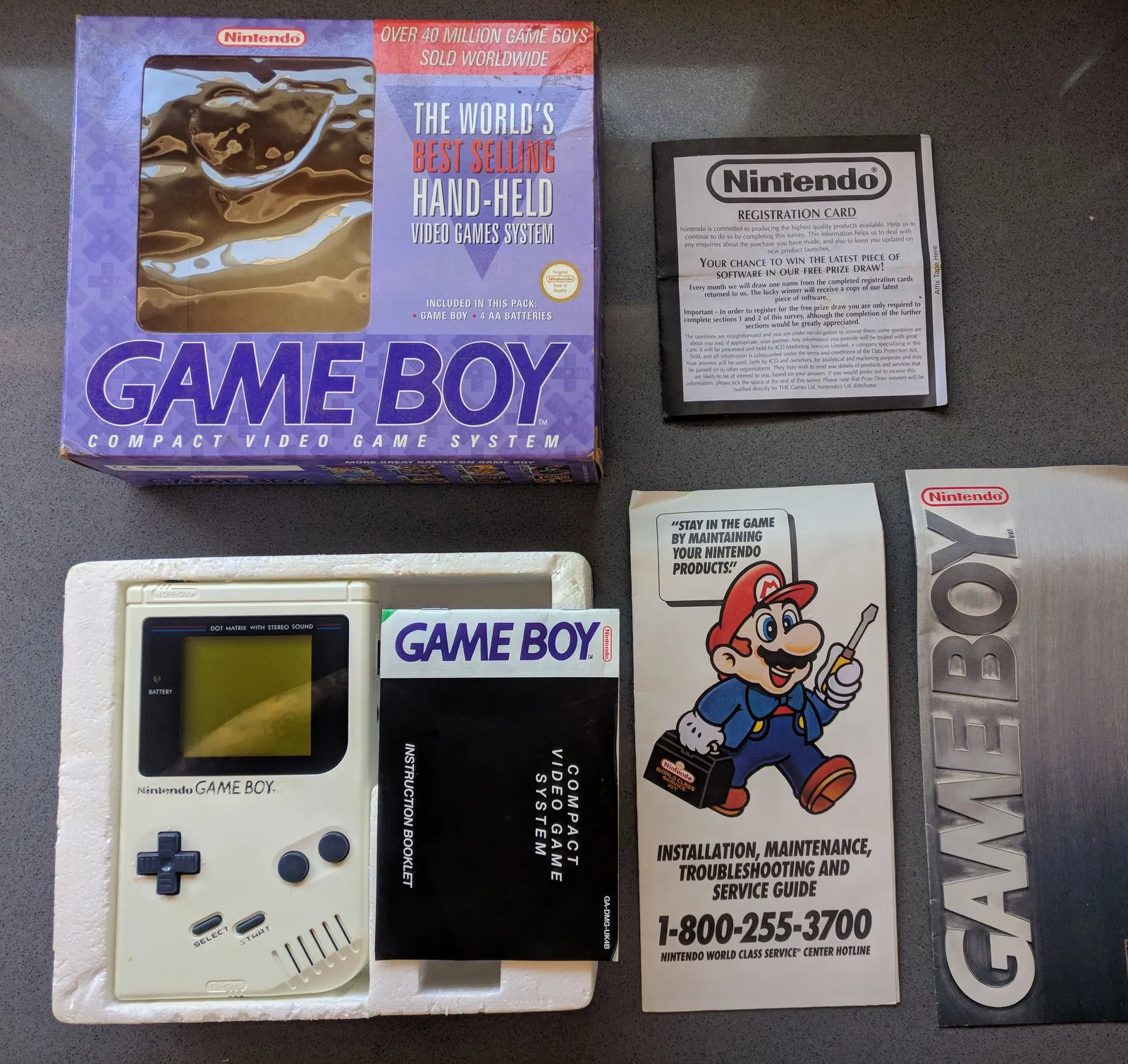 Nintendo Game Boy Square White Box Bundle - Consolevariations