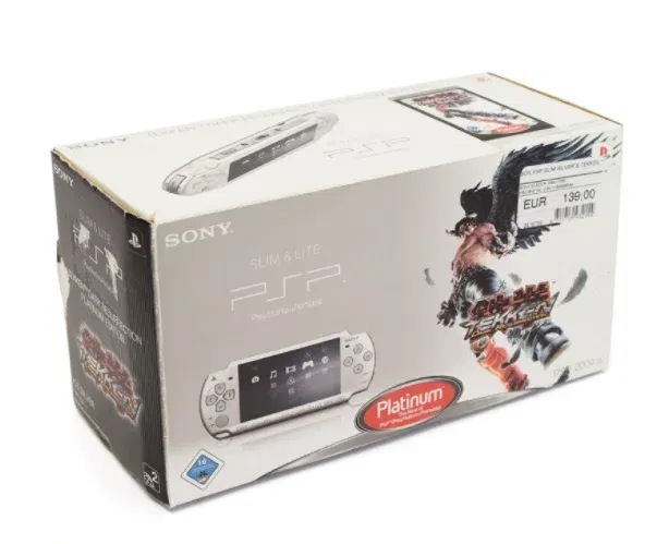 Sony PSP 2004 Ice Silver Tekken Dark Resurrection Bundle ...
