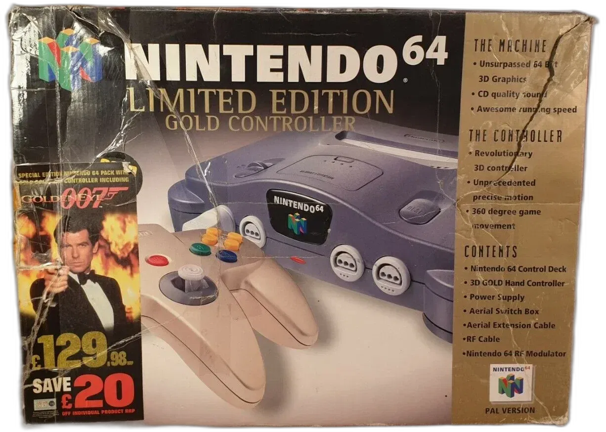 Nintendo 64 Gold Console [JP] - Consolevariations