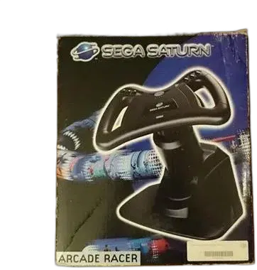 Sega Saturn Arcade Racer Grey Joystick - Consolevariations