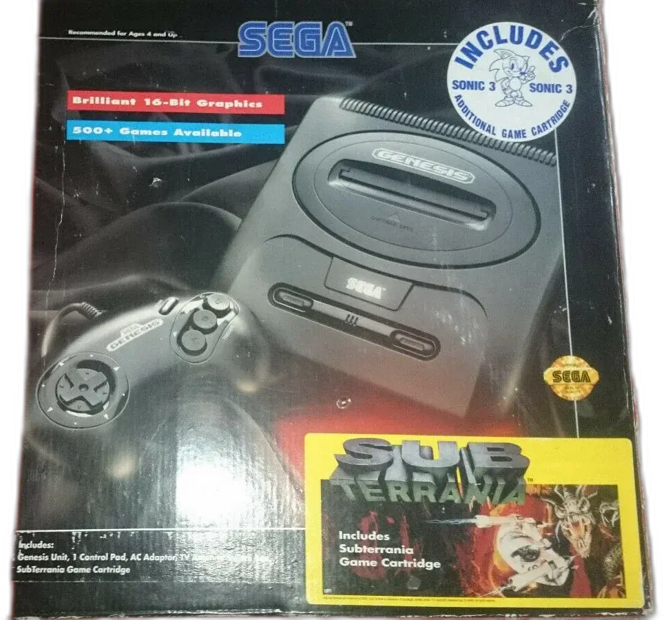 Sega Genesis Model 2 Subterrania + Sonic 3 Bundle - Consolevariations