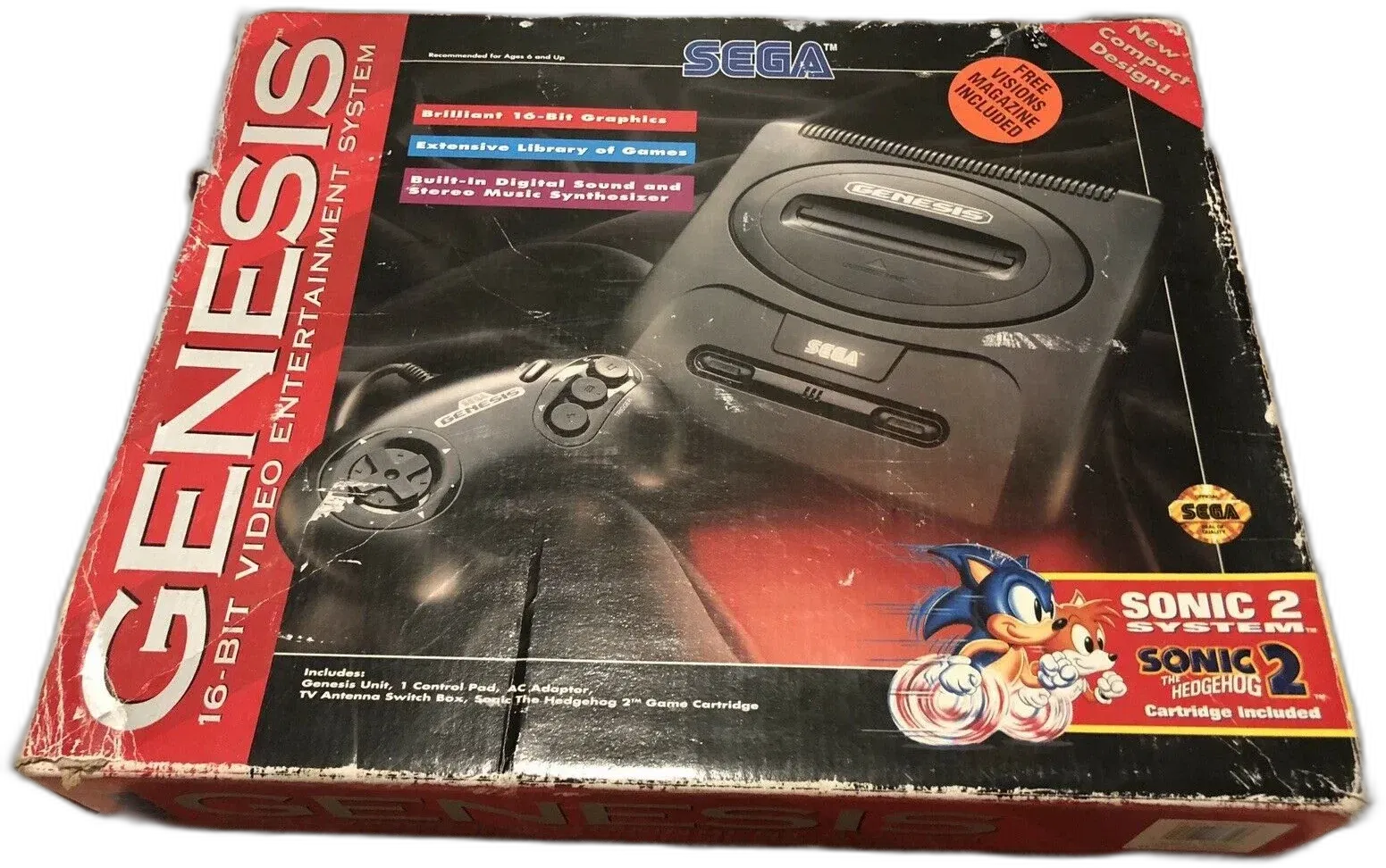 Sega Genesis Model 2 Sonic Spinball Sticker Bundle - Consolevariations