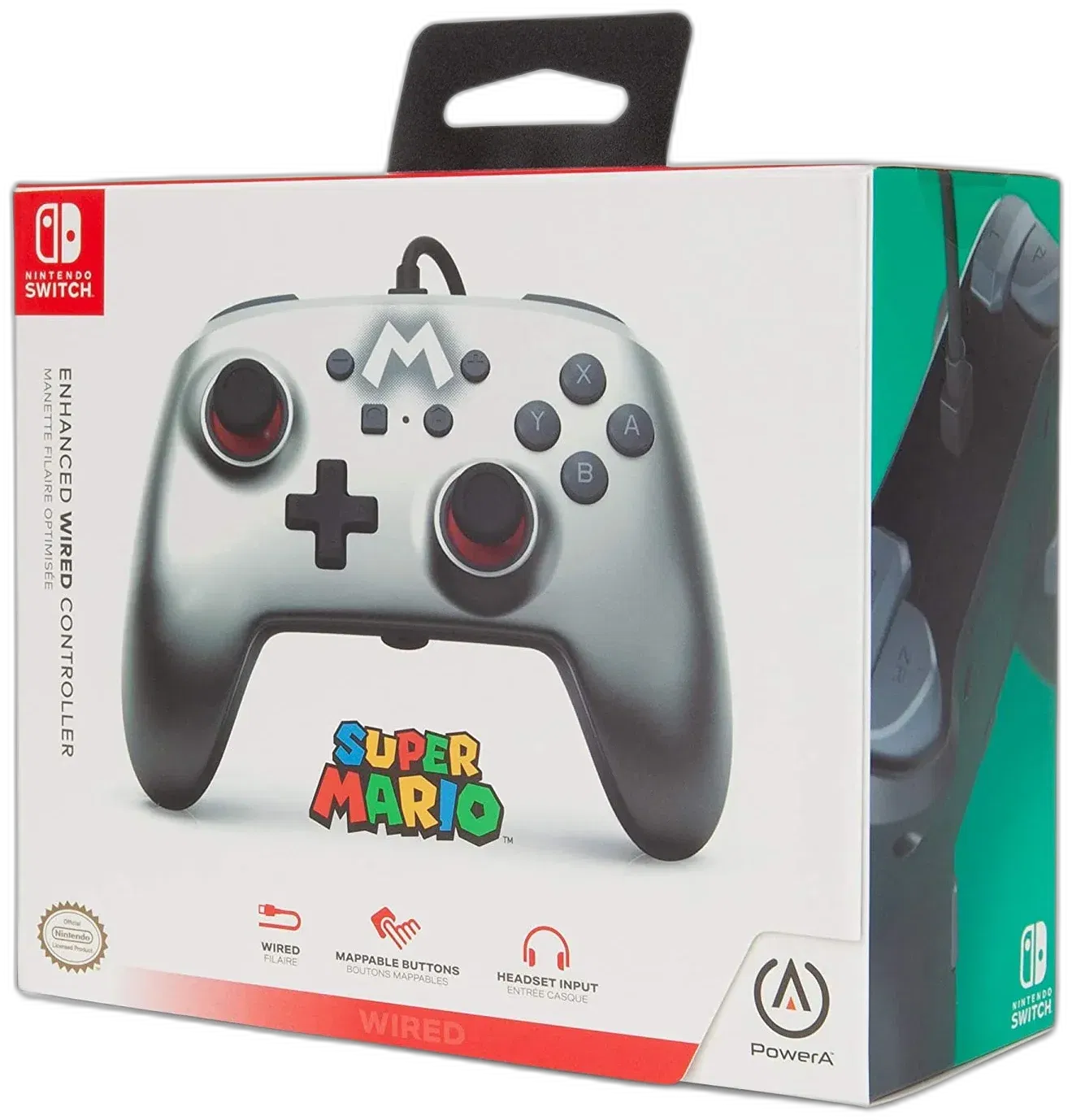 Power A Switch Mario Silver Enhanced Controller - Consolevariations