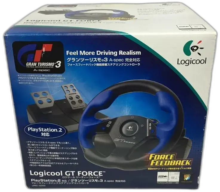Logicool PlayStation 2 Gran Turismo 3 GT Force Pro Steering Wheel ...