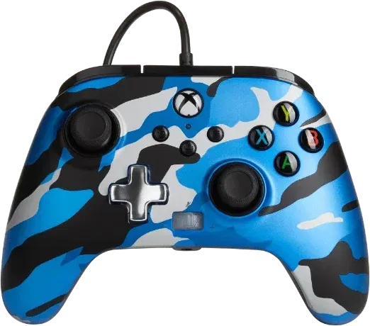 PowerA - Xbox Series X│S Ehanced Wired Controller - Blue Hint ...