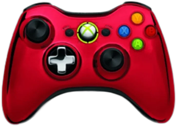 Microsoft Xbox 360 Chrome Series Red Controller - Consolevariations