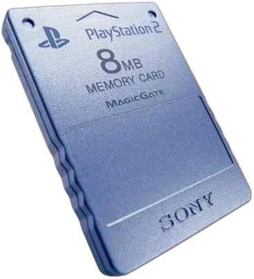 Sony PlayStation 2 Aqua Blue Memory Card - Consolevariations