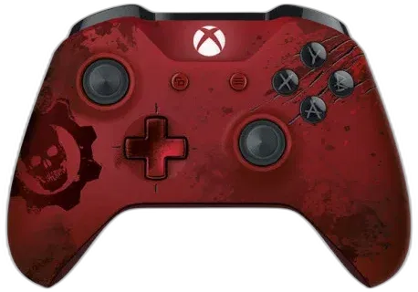 Microsoft Xbox One S Gears of War 4 Crimson Omen Edition Controller ...