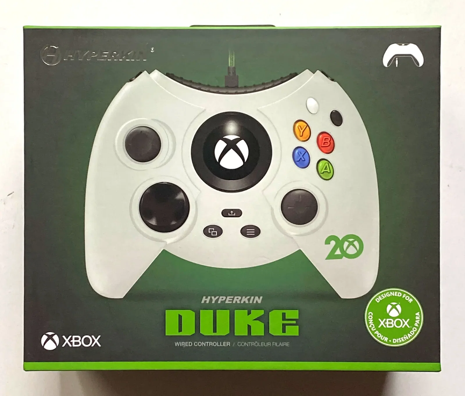 Hyperkin Xbox Series X Duke 20th Anniversary White Controller ...