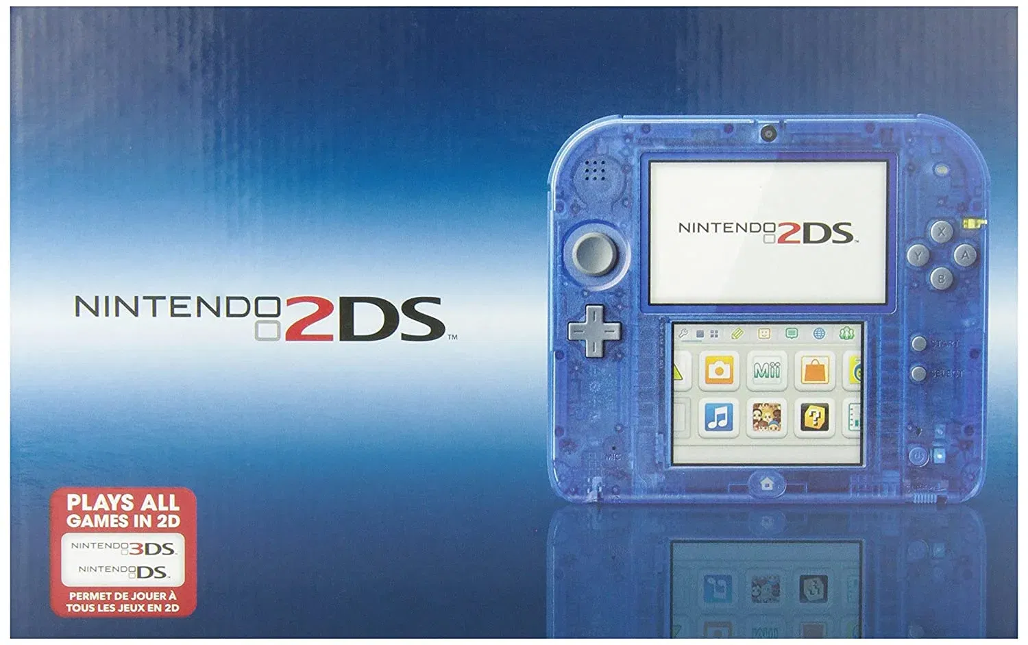 Nintendo 2DS Crystal Blue Console - Consolevariations