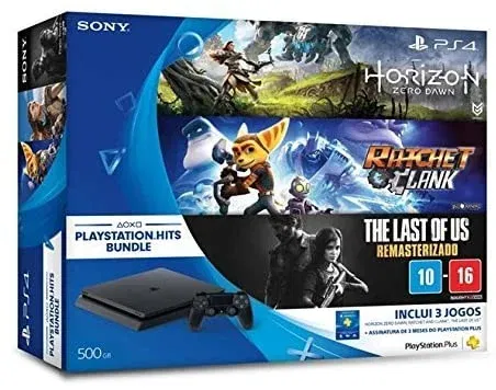 Sony PlayStation 4 Slim Ratchet and Clank + Uncharted 4 + The Last of Us Bundle - Consolevariations