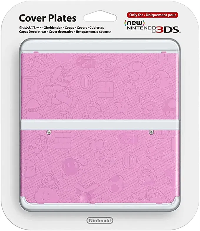 New Nintendo 3DS Mario (Pink) Faceplate - Consolevariations