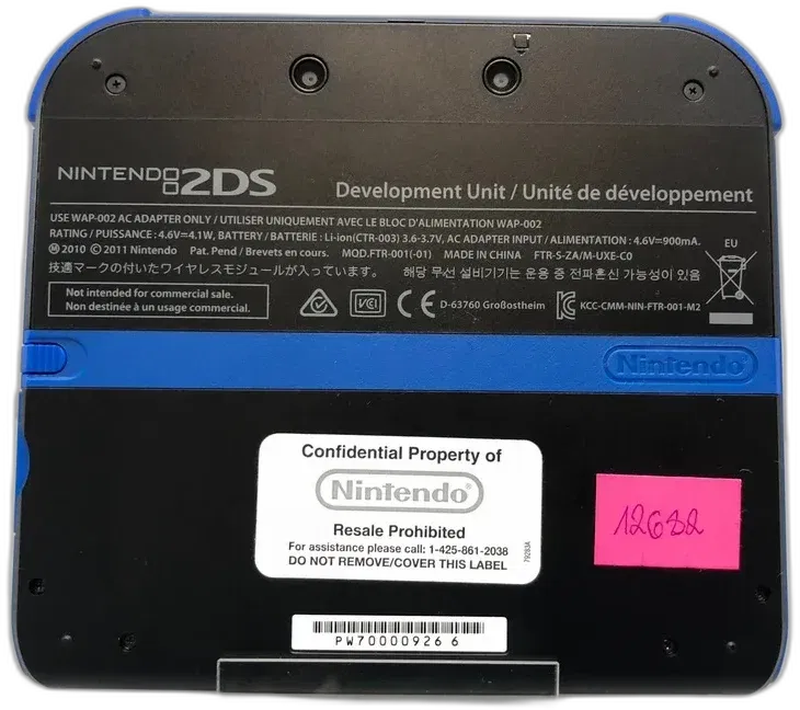 Nintendo 2DS Development Unit - Consolevariations