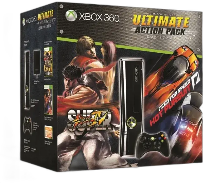 Microsoft Xbox 360 Ultimate Action Pack Console Bundle - Consolevariations