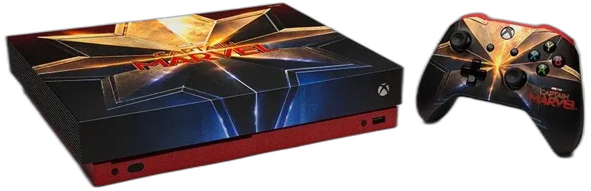Microsoft Xbox One X Captain Marvel Console - Consolevariations