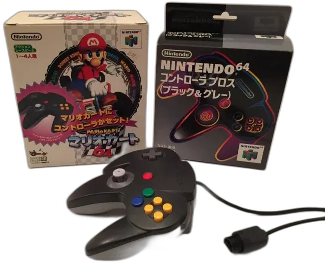 Nintendo 64 Smoke Black Controller [JP] - Consolevariations