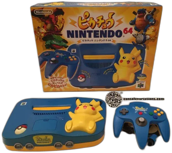Nintendo 64 Pikachu Light Blue Console - Consolevariations