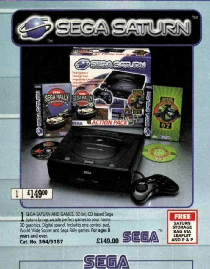 Sega Saturn Action Pack Bundle - Consolevariations