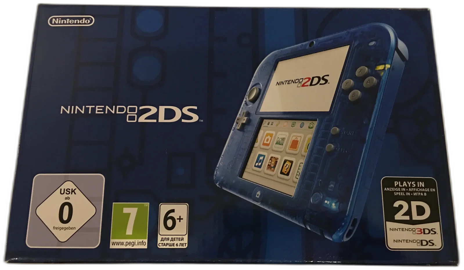Nintendo 2DS Transparant Blue Console [BE] - Consolevariations