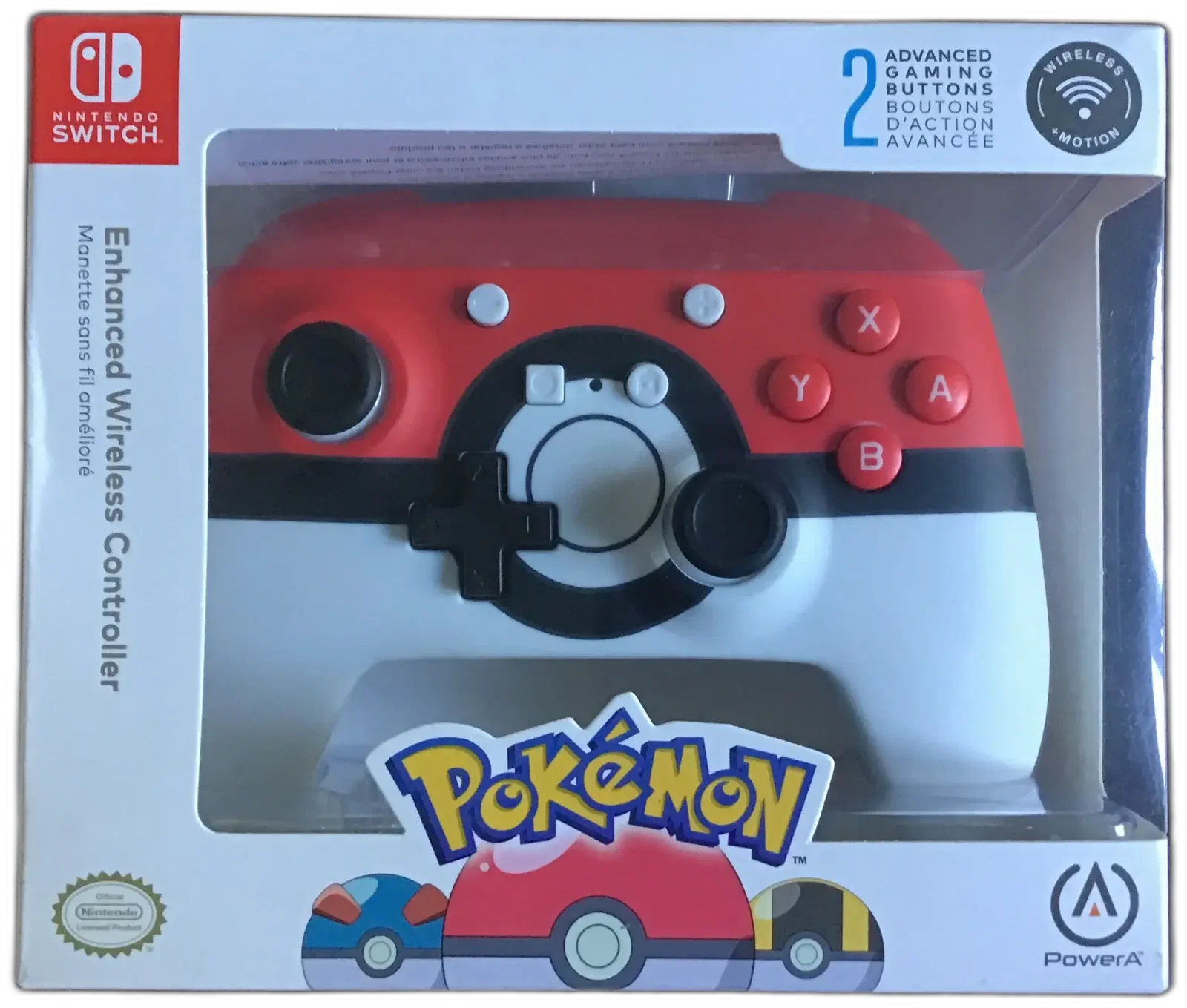 Power A Switch Pokemon Pokeball Enhanced Wireless Controller ...