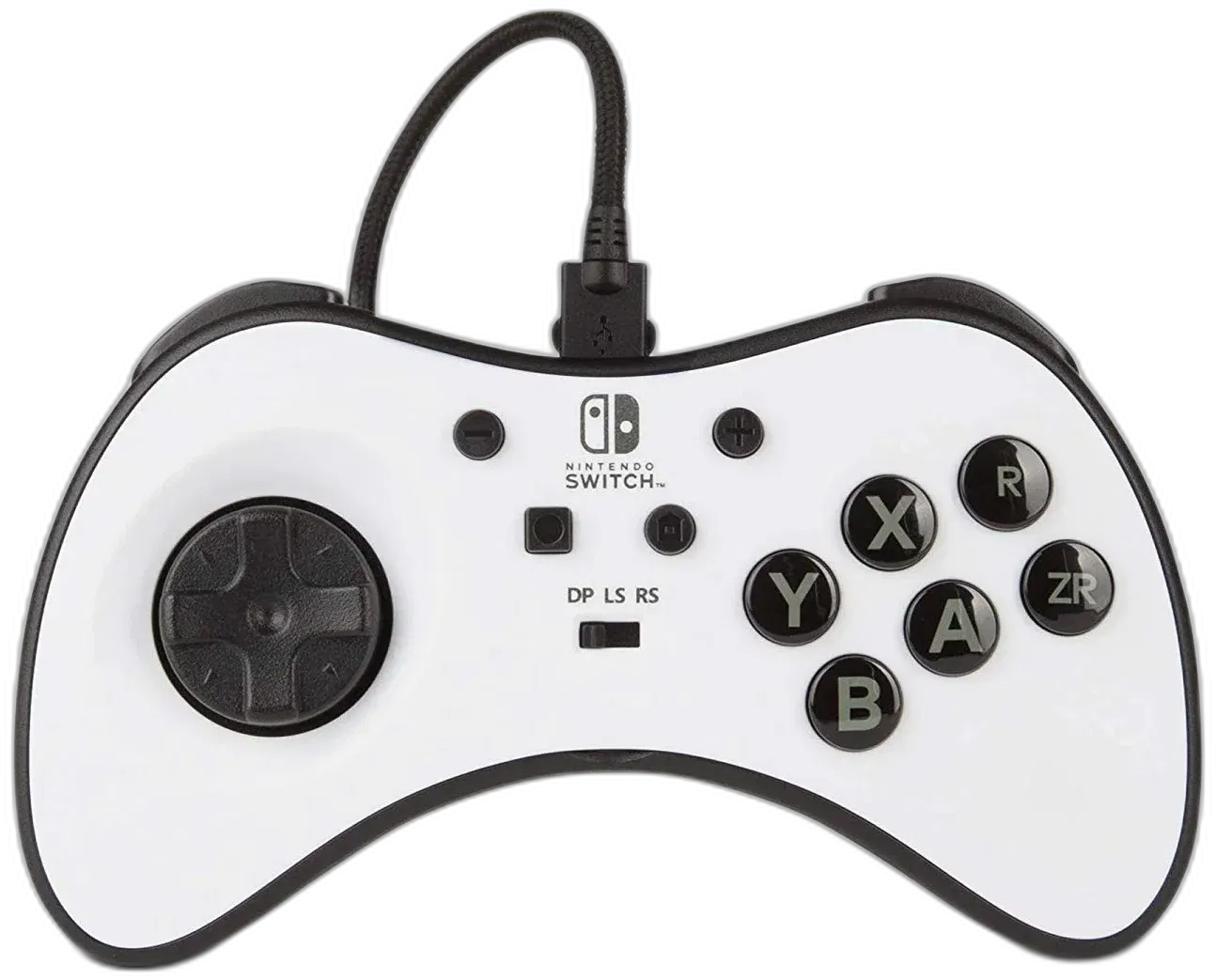 Power A Switch Fusion White Wired FightPad - Consolevariations