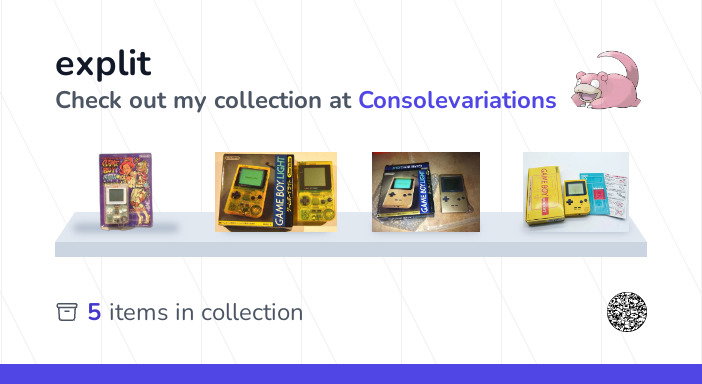 Collection of explit - Consolevariations